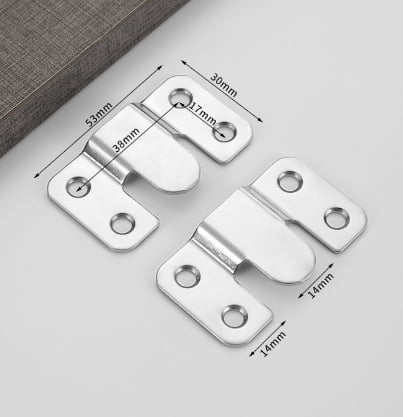 WEUVEB 12Pcs Stainless Steel Bed Headboard Fixing Hardware Set for ...
