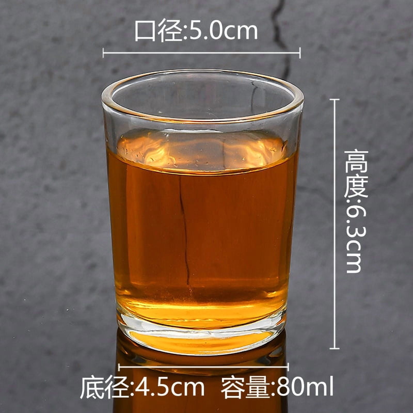 Dayesque 12pcs Glass Shot Glasses Small Transparent Mini Glass Cups ...