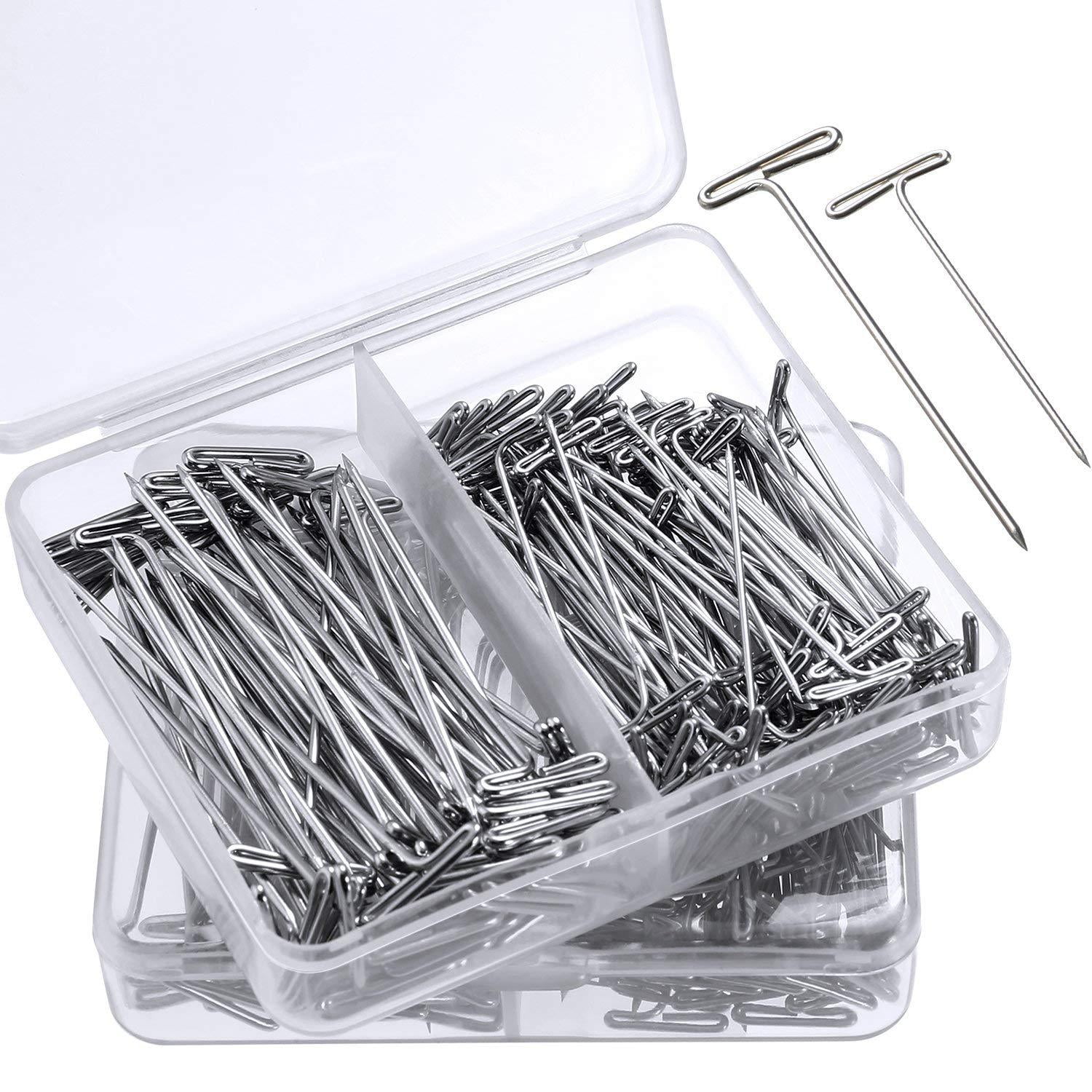 Dayesque 150pcs Metal T Pins For Blocking Knitting And Making Tool ...