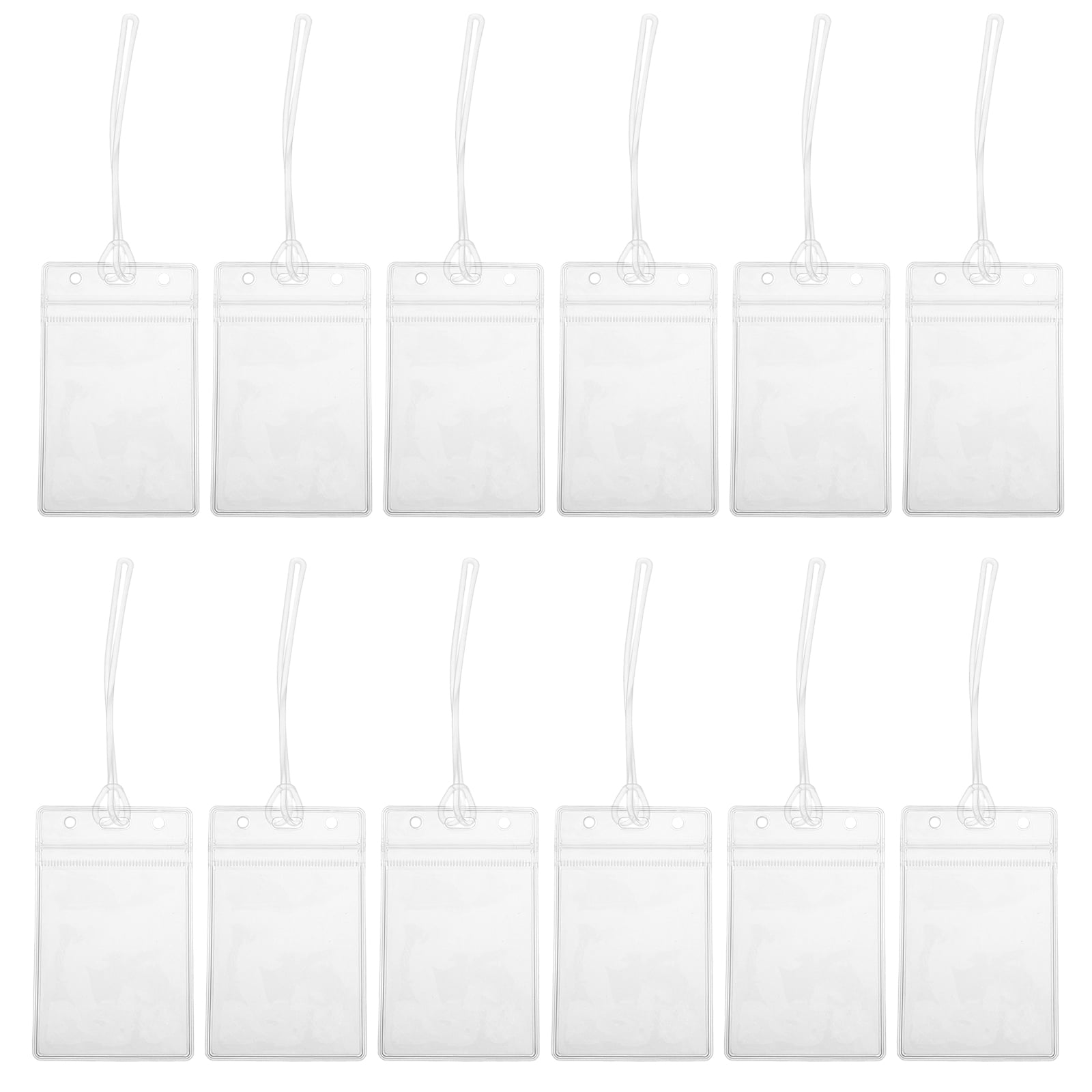 Dayesque 15pcs Clear Plastic Tags Luggage Bag Tag Holders ...