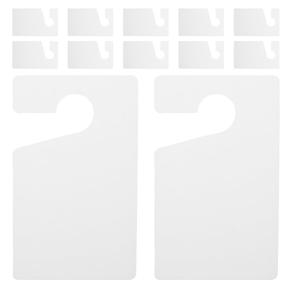 WEUVEB 15Pcs White Weatherresistant Blank Tags for Car Rearview Mirror ...