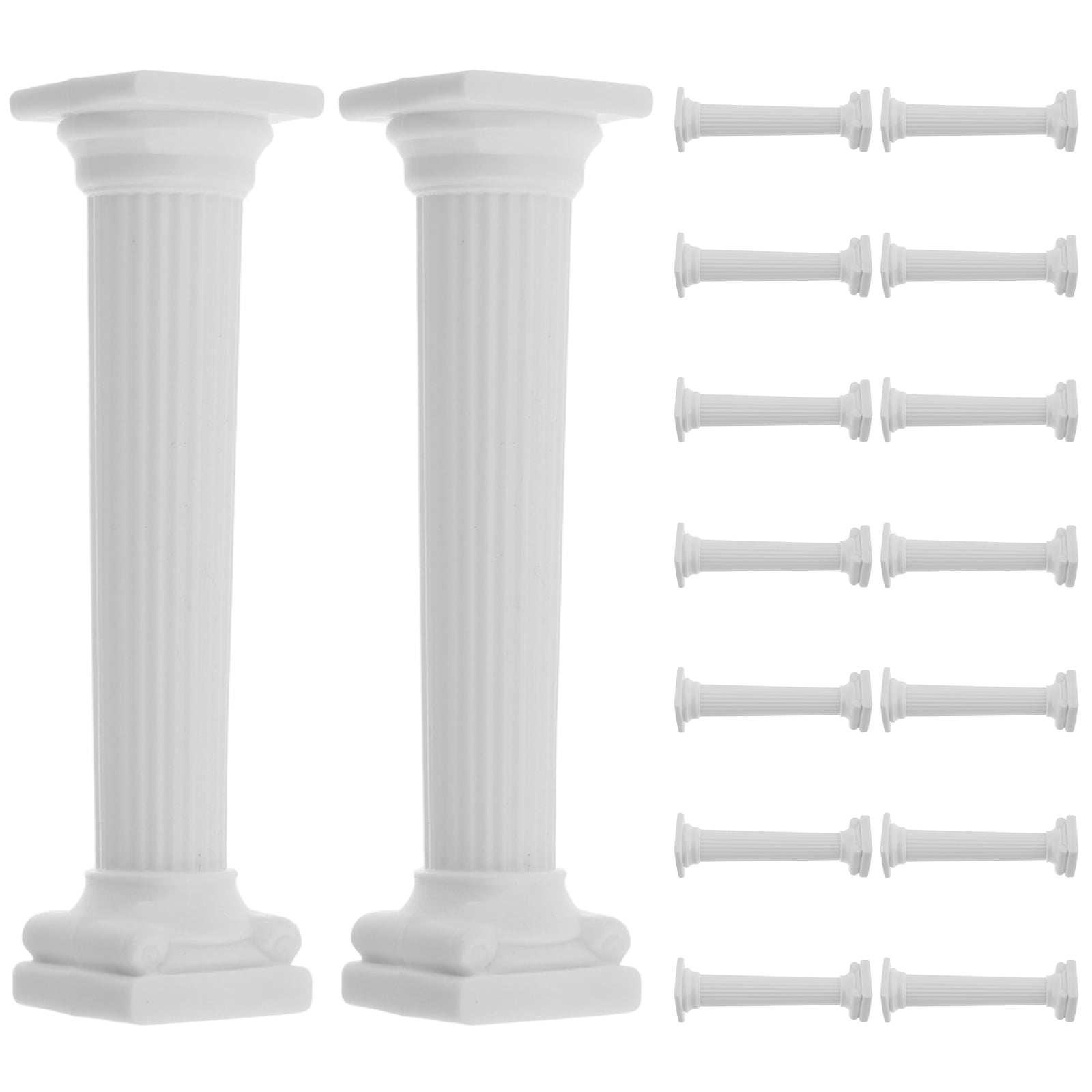 WEUVEB White Plastic Roman Column Decor Craftsmanship for Decoration ...