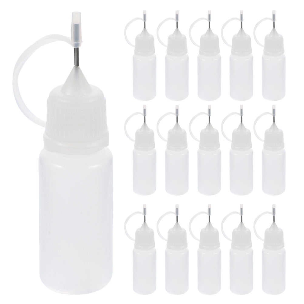 Dayesque 16pcs Translucent Squeeze Bottles for Glue and Oil Bottles Precision Applicator Bottles ...