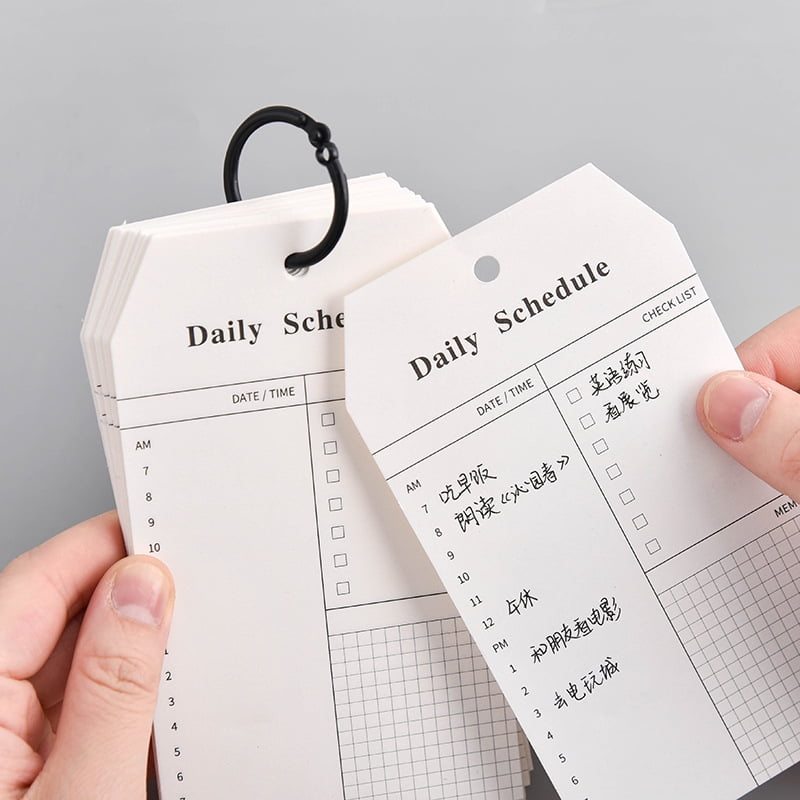 Dayesque 2 Pcs Portable Planner Notepad Compact Daily Schedule For Task ...
