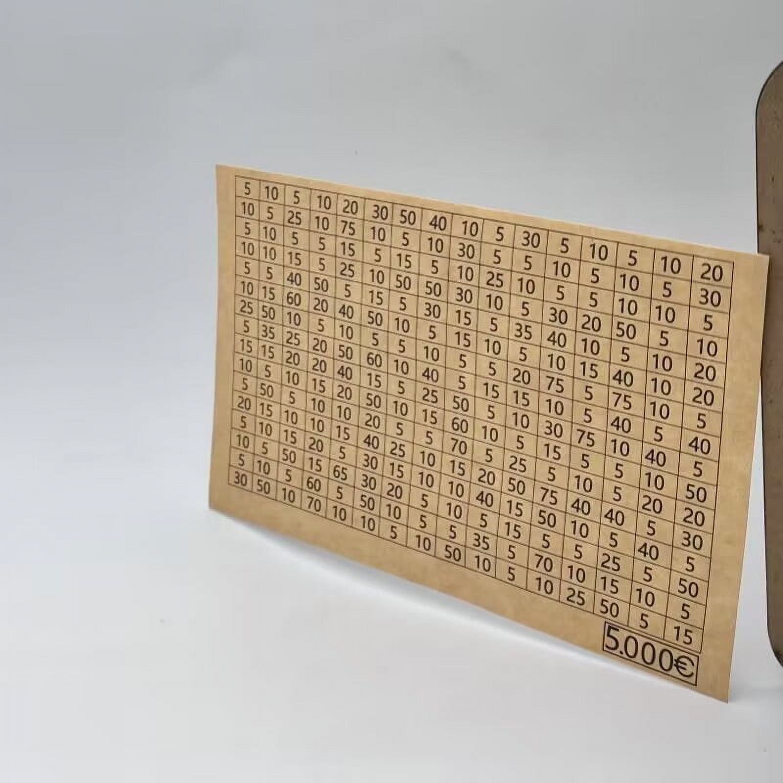 Dayesque 20 Sheets Target Savings Box Stickers Number Stickers For ...