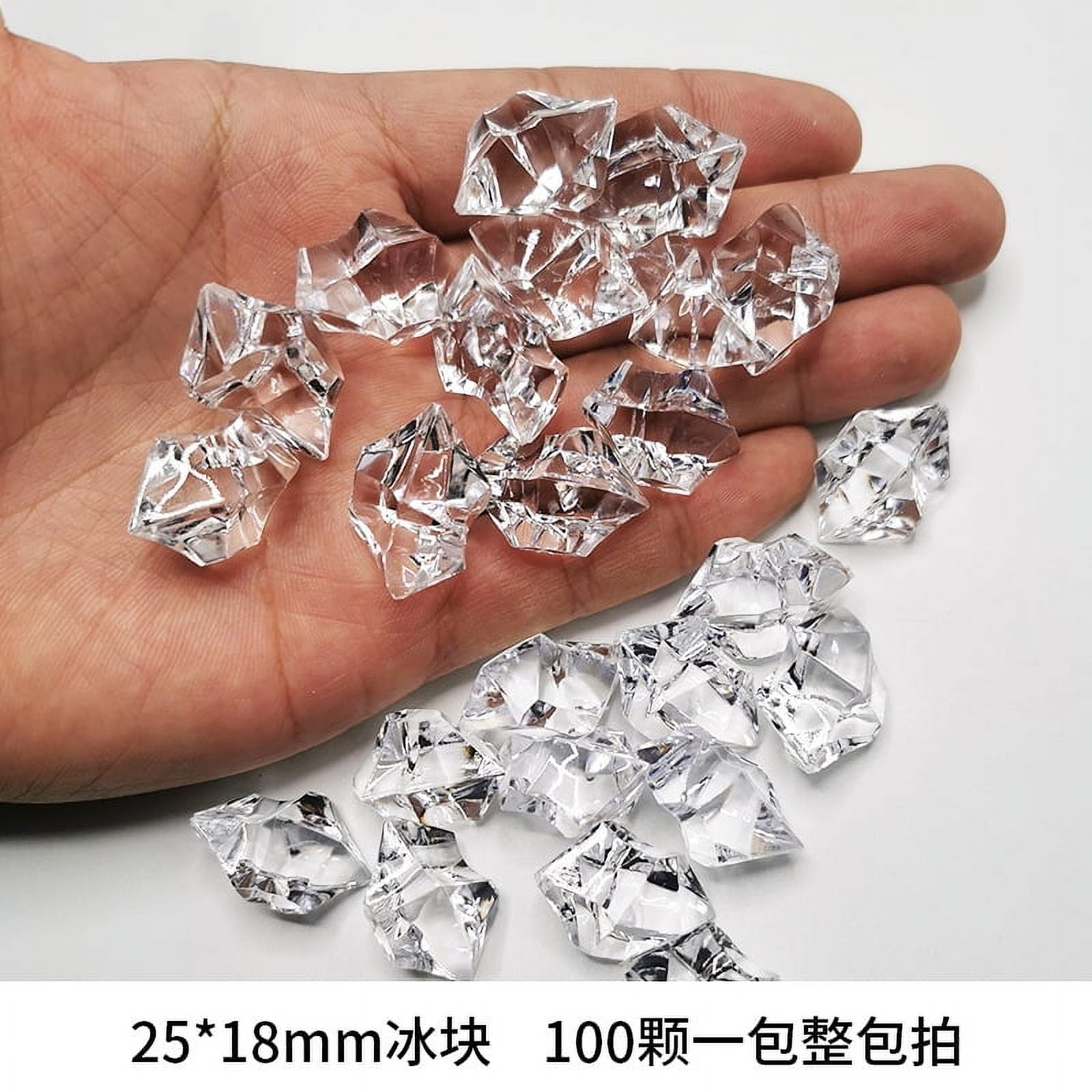 WEUVEB reusable ice cube fake ice cube transparent 200 Pcs - Walmart.com