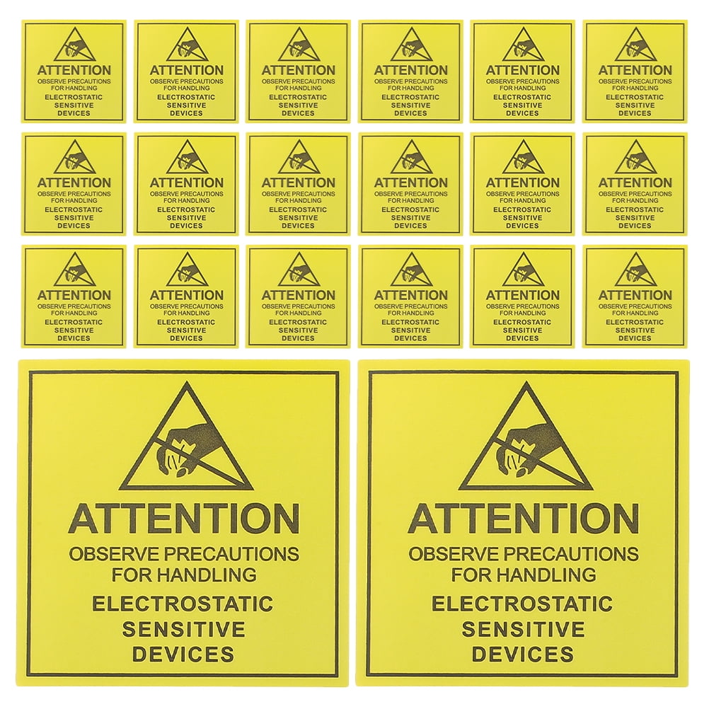 Dayesque 200pcs Electrostatic Warning Decals Static Caution Stickers ...