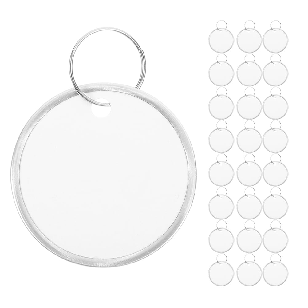 Dayesque 200pcs Metal Ring Key Tags Round Labels Car Keychain Tags ...