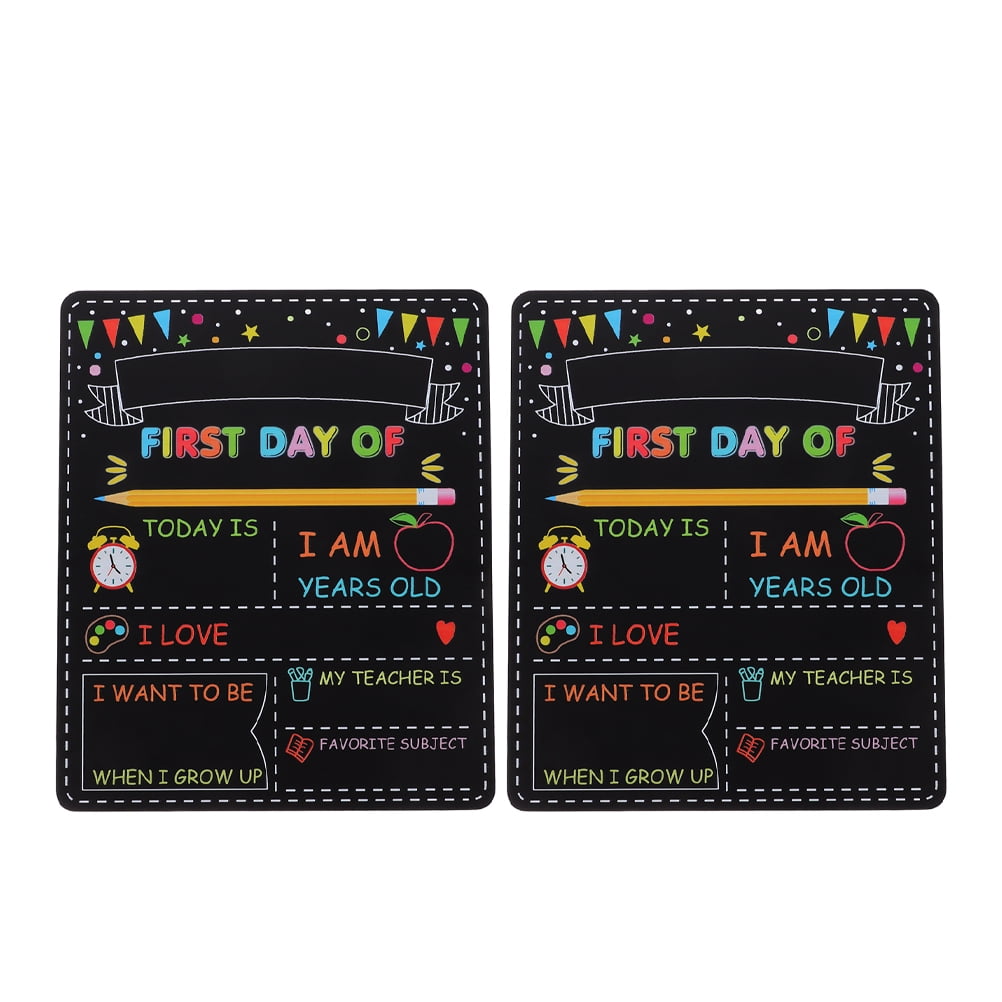 Dayesque 2PCS Double-Sided First Day of School Boards, Reusable ...
