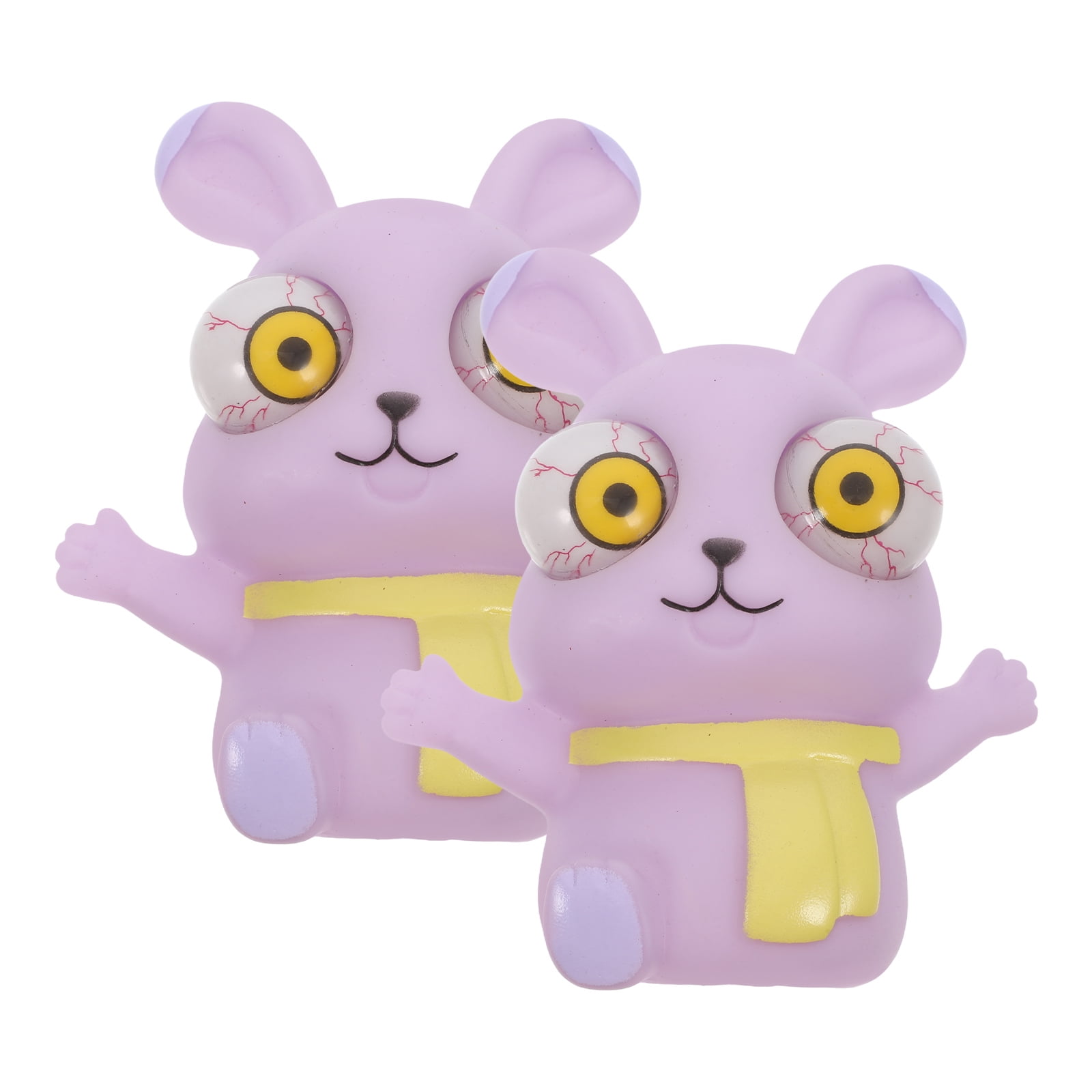 Dayesque 2pcs Adorable Eye-Popping Bunny Squeeze Toy Adorable Squeeze ...