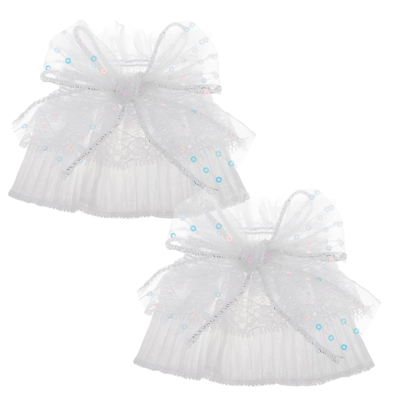 Dayesque 2pcs Elegant Short Wedding Dress Sleeves With With Sequin ...