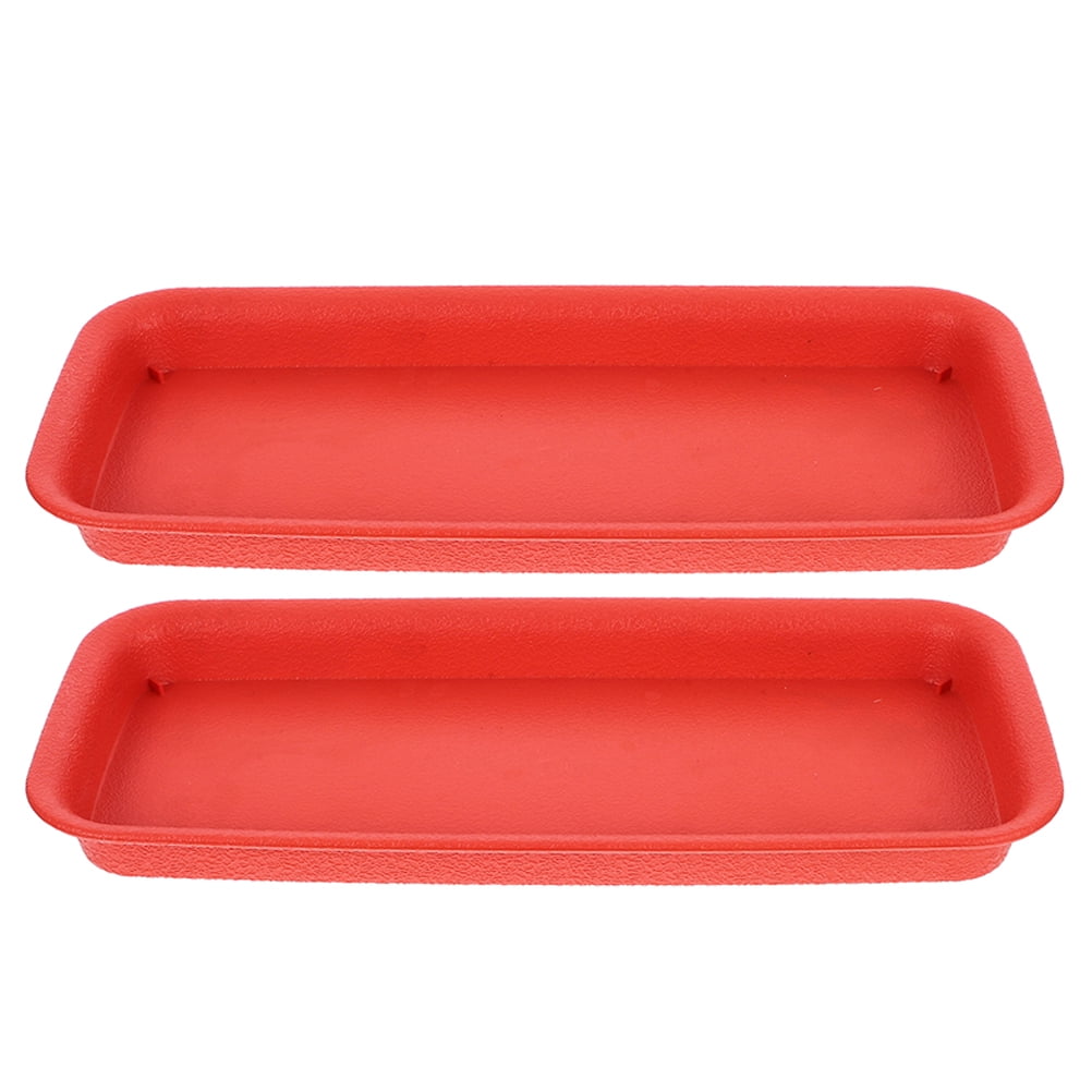 Dayesque 2pcs Flowerpot Drip Trays Rectangular Shaped Water Tray for Plants Water Collecting ...