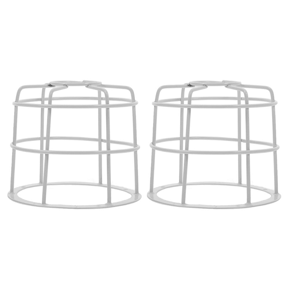 Dayesque 2pcs Industrial Lamp Cage Convenient Wire Mesh Signal Light ...