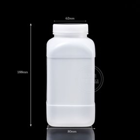 10Pcs Clear Pill Bottle Plastic Medicine Bottle Empty Reagent Bottle ...
