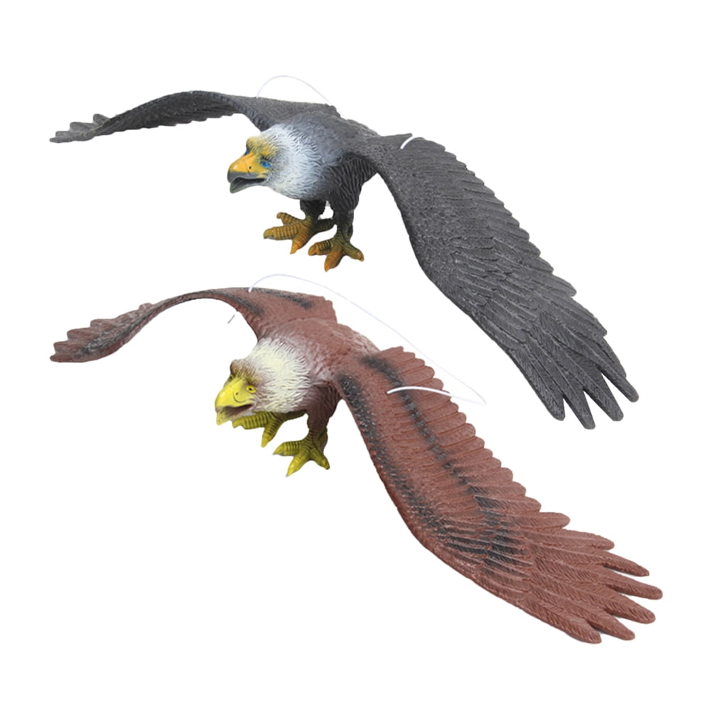Dayesque 2pcs Lifelike Model Toys Realistic Figurines with Hanging Rope Bird Enthusiasts ...
