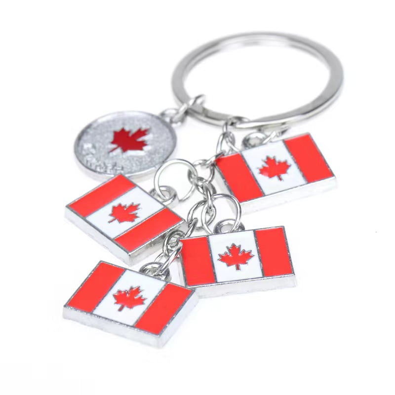 Dayesque 2pcs Maple Leaf Keychain Souvenirs For Canada Day Party ...
