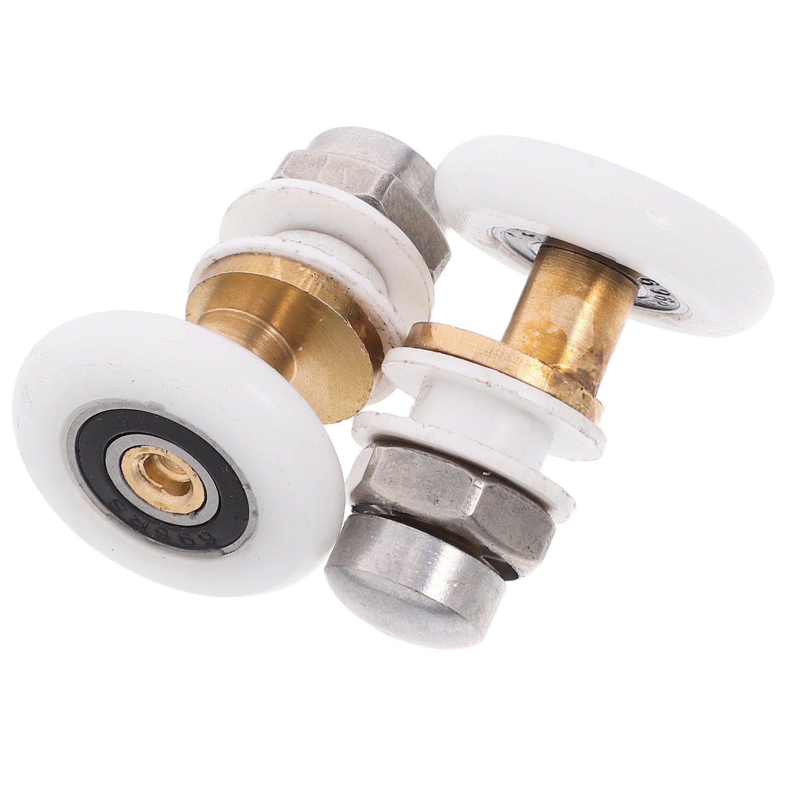 WEUVEB 2Pcs Shower Door Rollers With Stainless Steel And ABS For Smooth ...
