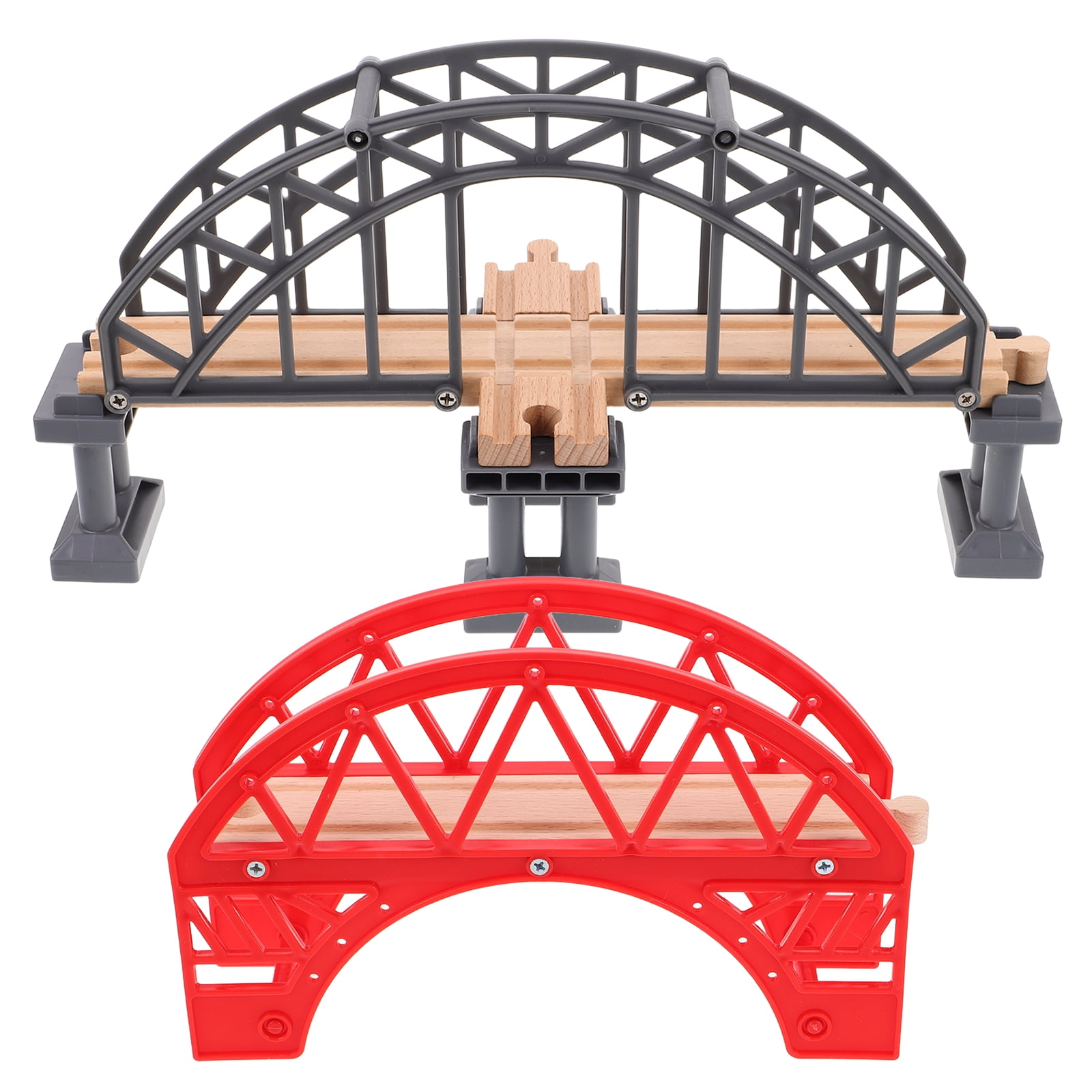 Dayesque 2pcs Simulated Track Railway Bridge Little Train Track Bridge ...