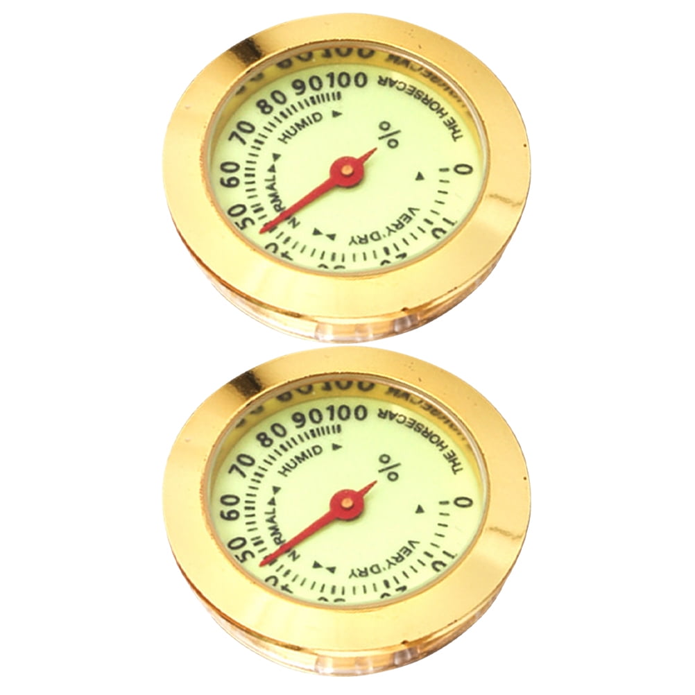Dayesque 2pcs Small Analog Hygrometer Mechanical Round Mechanical ...