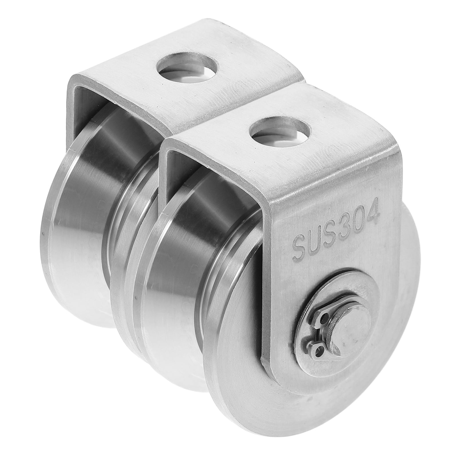 Dayesque 2pcs Wire Fixing Pulleys Heavy-Duty Steel Ball Bearing Pulley ...