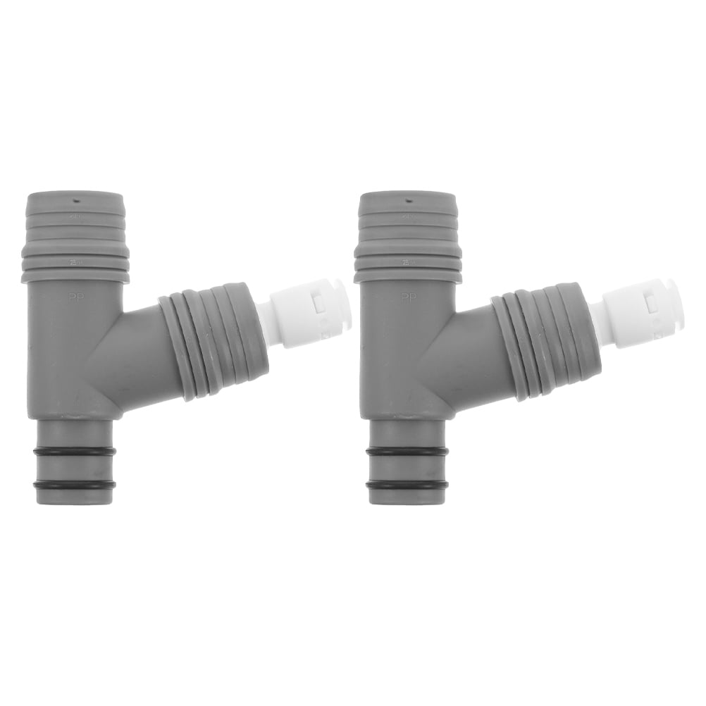 Dayesque 2pcs Y-Shaped Sink Drain Pipe Adapter 45mm Waste Pipe ...