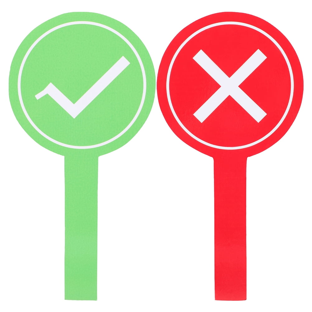 Dayesque 2pcs Yes No Voting Paddles for Games Handheld True False Signs ...