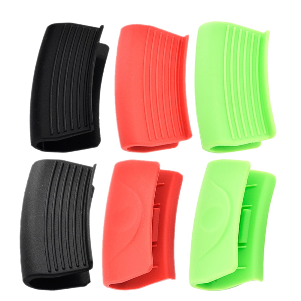 Dayesque 3 Pairs Silicone Mitts Hot Pot Grip Handle Covers Frying Pans ...