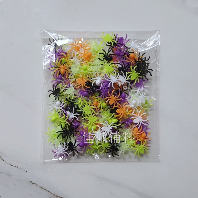 Dayesque 300PCS Realistic Fake Spider Halloween Decor Scary Prank Toy ...