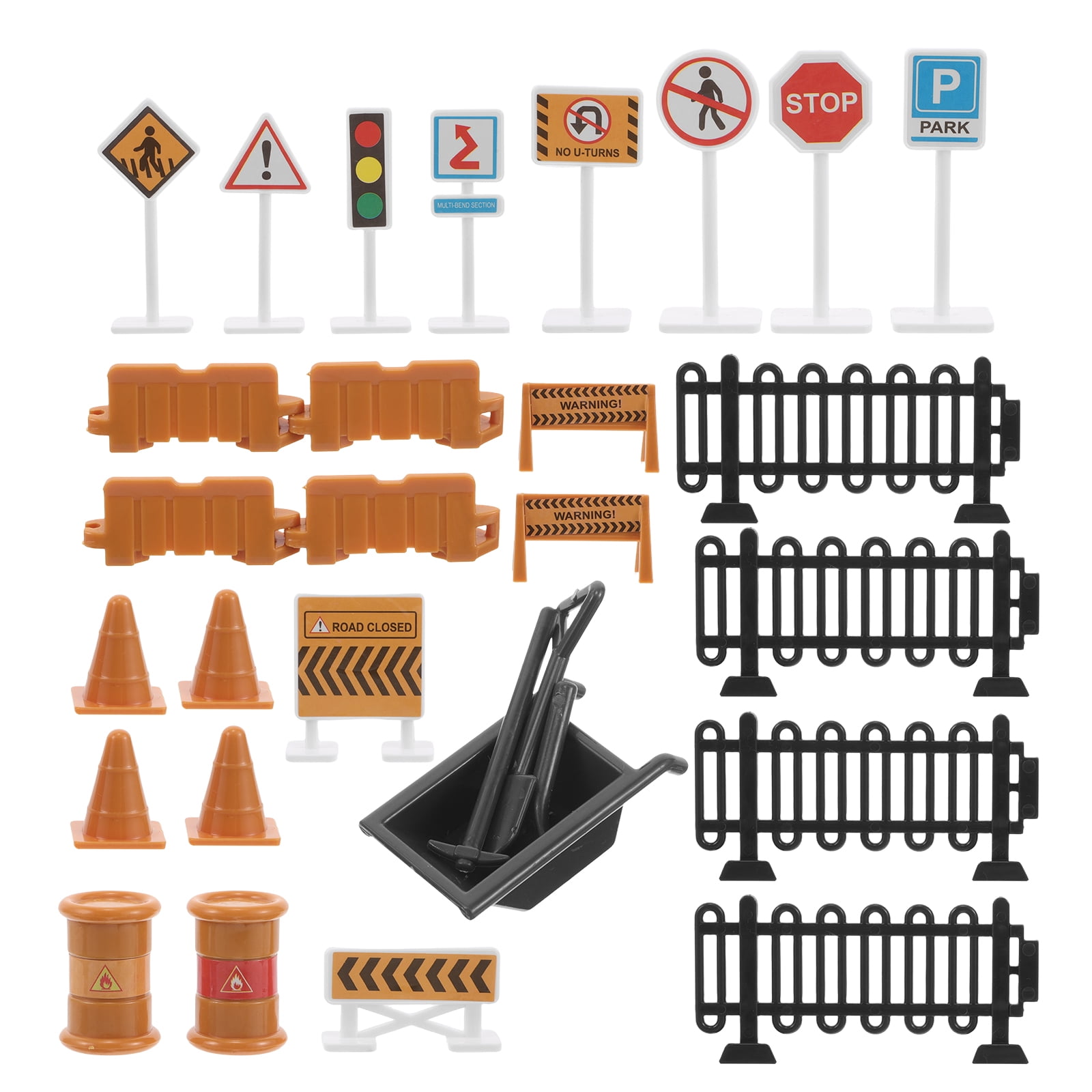 Dayesque 30pcs Kids Traffic Signs Toy Set Educational Road Sign Models ...