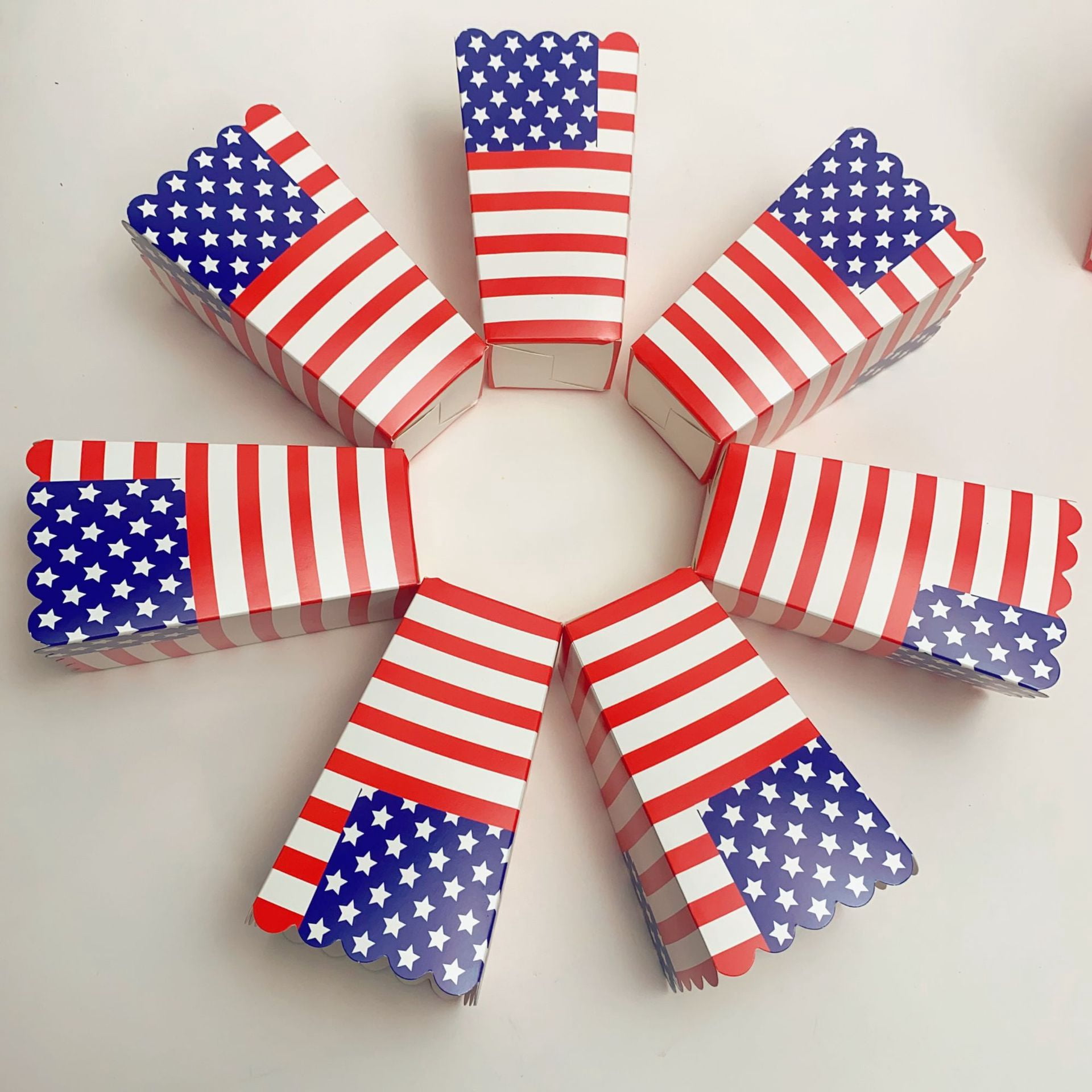 Dayesque 36 Pcs Popcorn Bags: Independence Day Party Favor Boxes ...