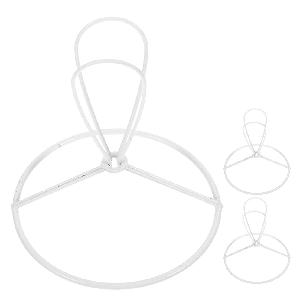Dayesque 3pcs Diy Lampshade Frame Iron Wire Lamp Shade Rings Light Bulb ...