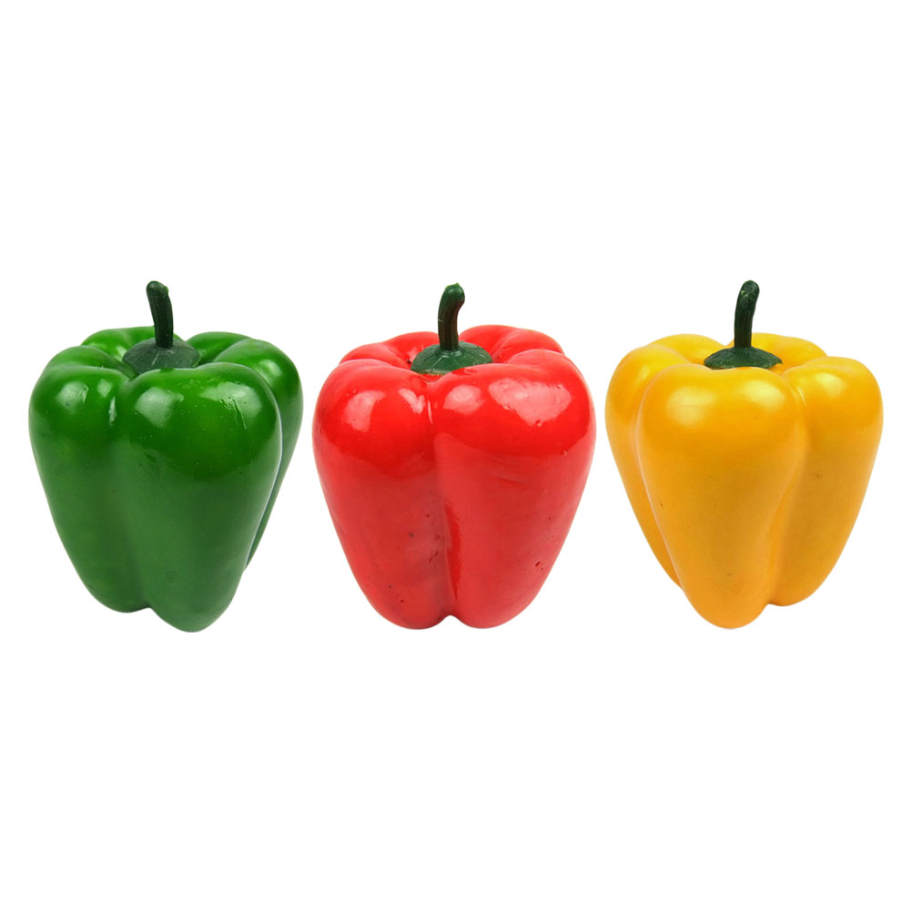 Dayesque 3pcs Fake Lifelike Chili Pepper Ornament For Party Decoration ...