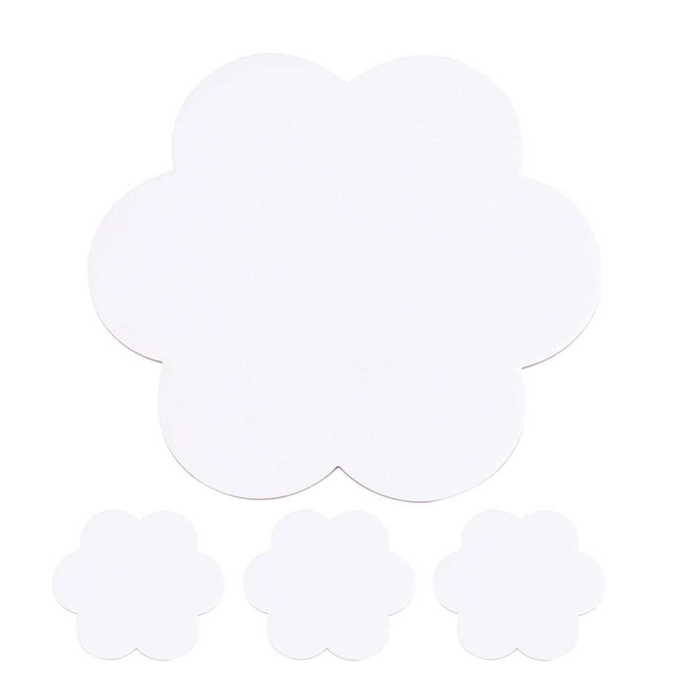 Dayesque 4 Pcs Small Canvas Painting Board Flower Shape Blank Art ...