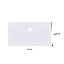 Dayesque 40pcs Waterproof Transparent Cash Bag Money Pouch Clear File ...