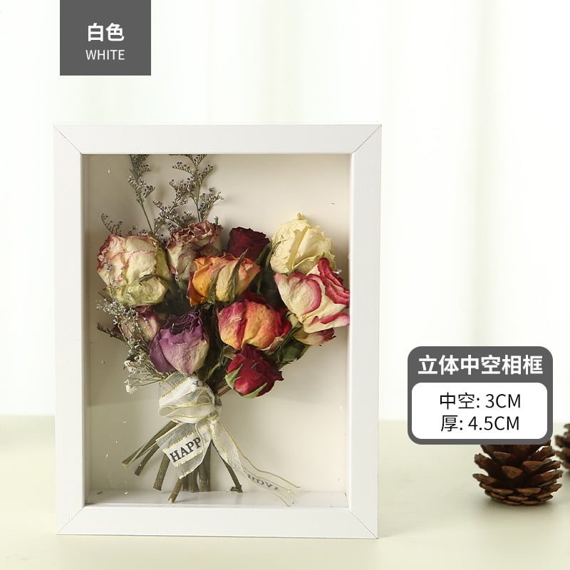 Dayesque 4pcs Wooden Dried Flower Display Box Shadow Box Picture Frame ...