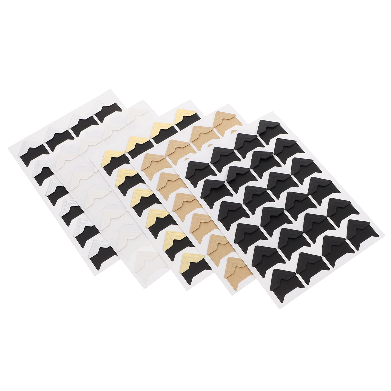 WEUVEB Assorted Color Kraft Paper Photo Corners Self-Adhesive for ...