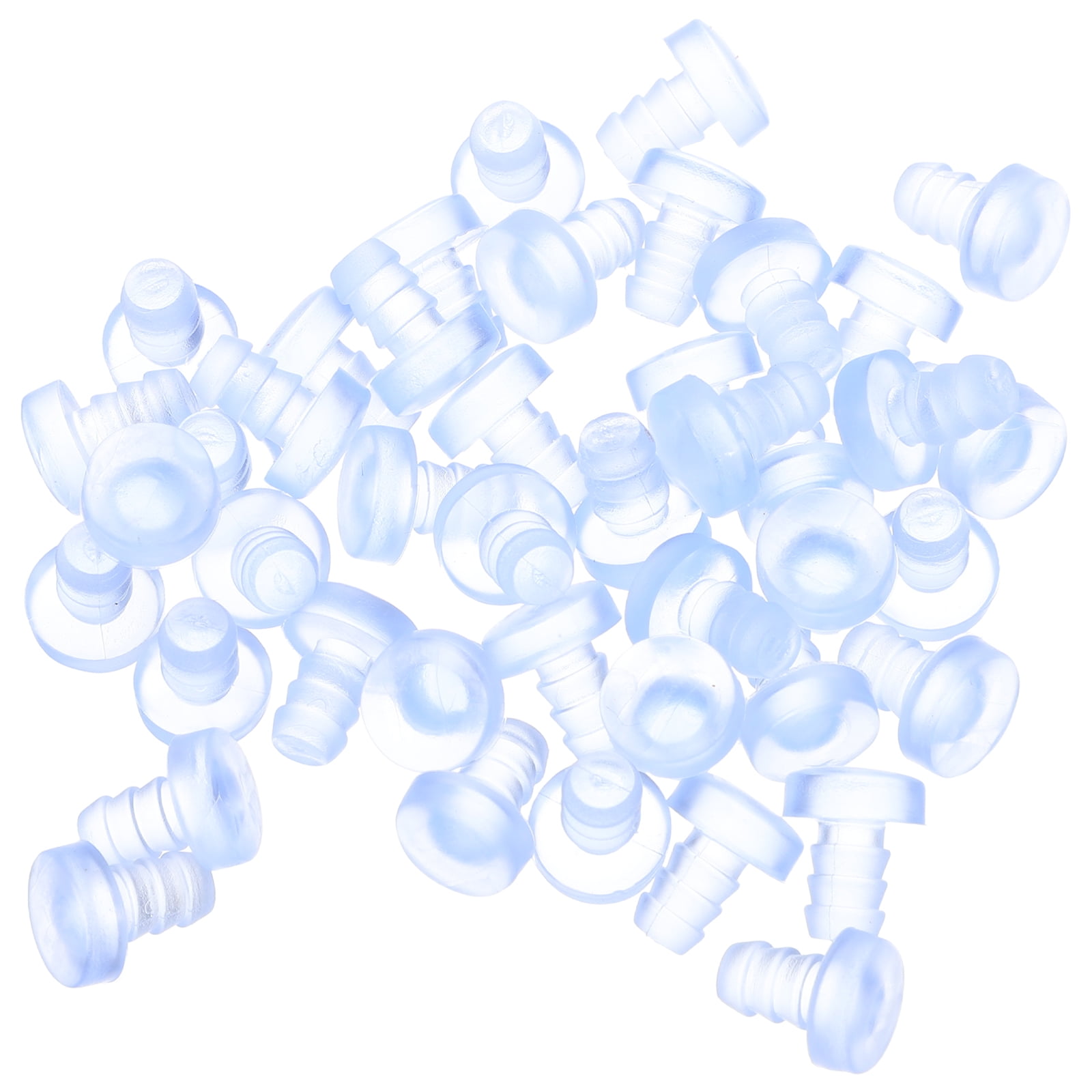 Dayesque 50PCS Glass Table Top Bumpers Rubber with Stem Rubber Anti ...
