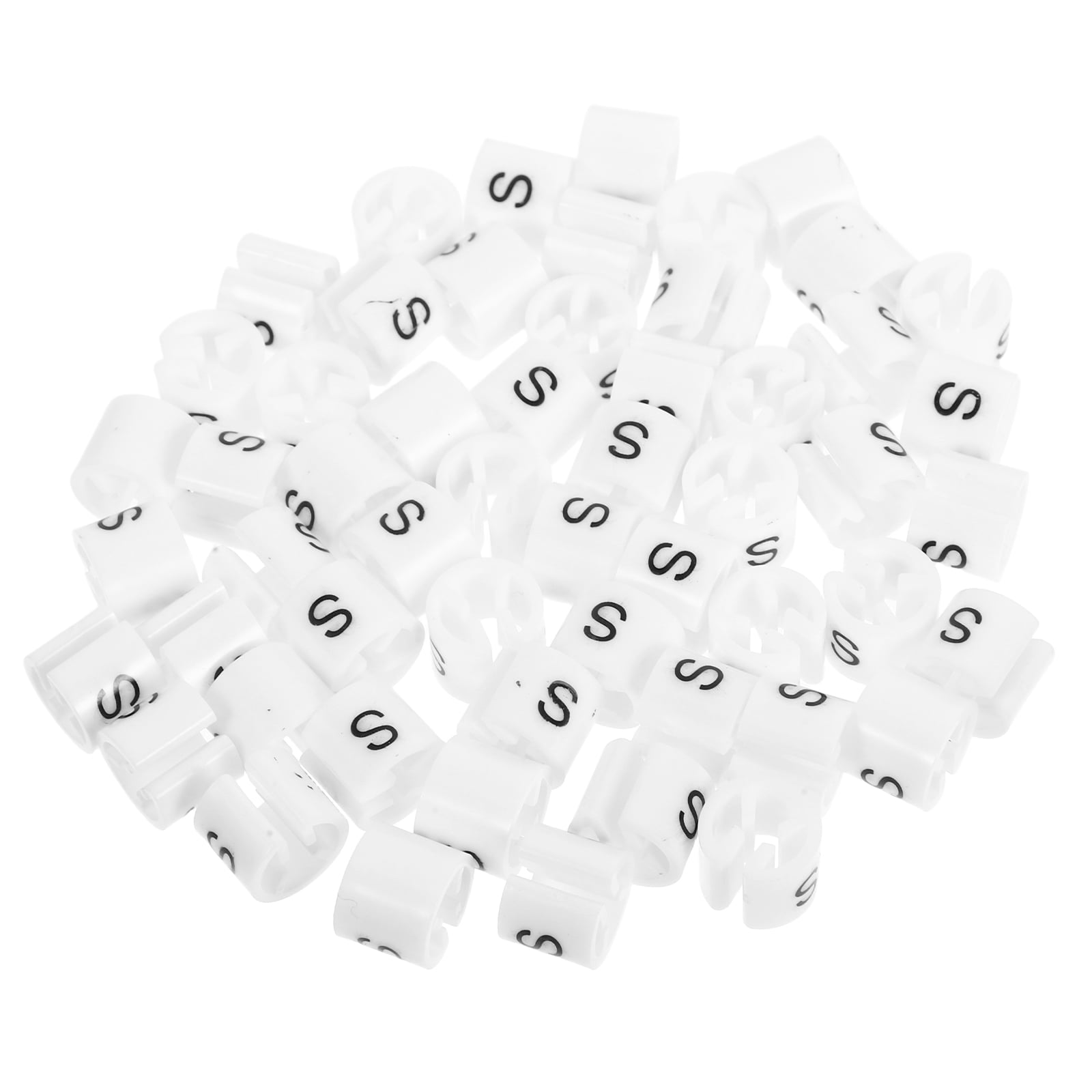 Dayesque 50pcs Plastic Clothes Hanger Size Markers Coding Garment Size ...