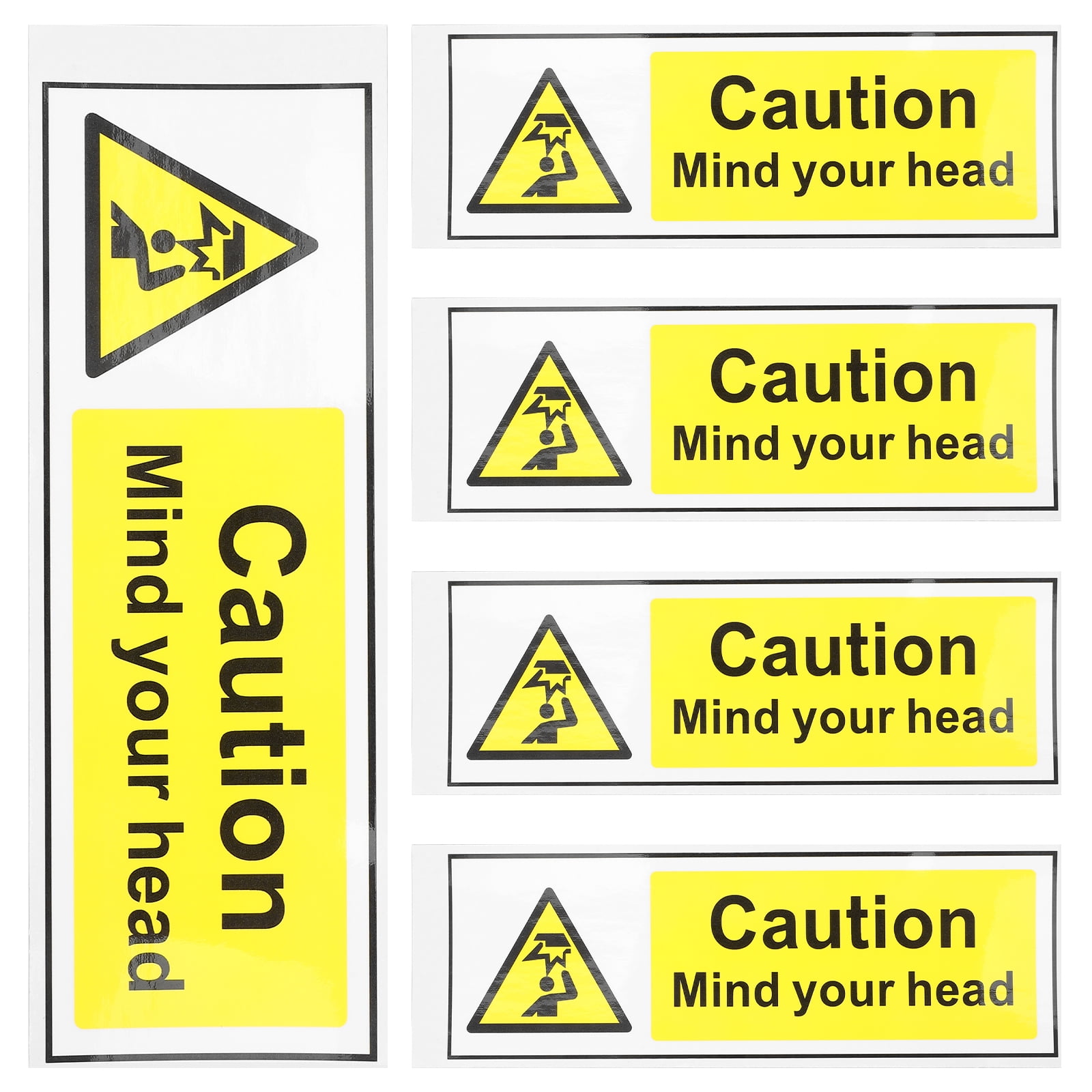 Dayesque 5PCS Watch Your Warning Stickers Low Ceiling Safety Stickers ...