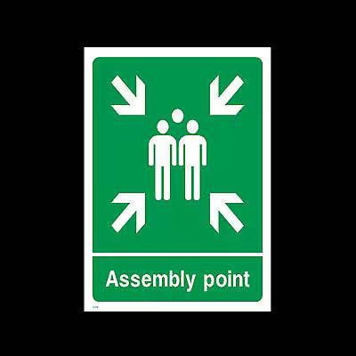 Dayesque 5pcs Self Adhesive Emergency Evacuation Area Sign Safety ...
