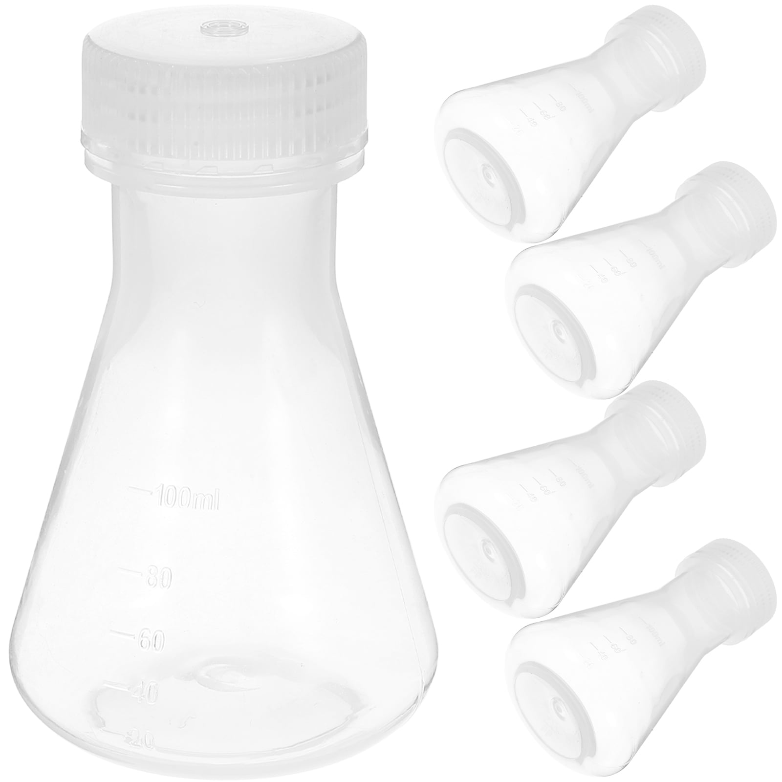 Dayesque 5pcs Set Of Plastic Conical Flasks Science Experiments ...