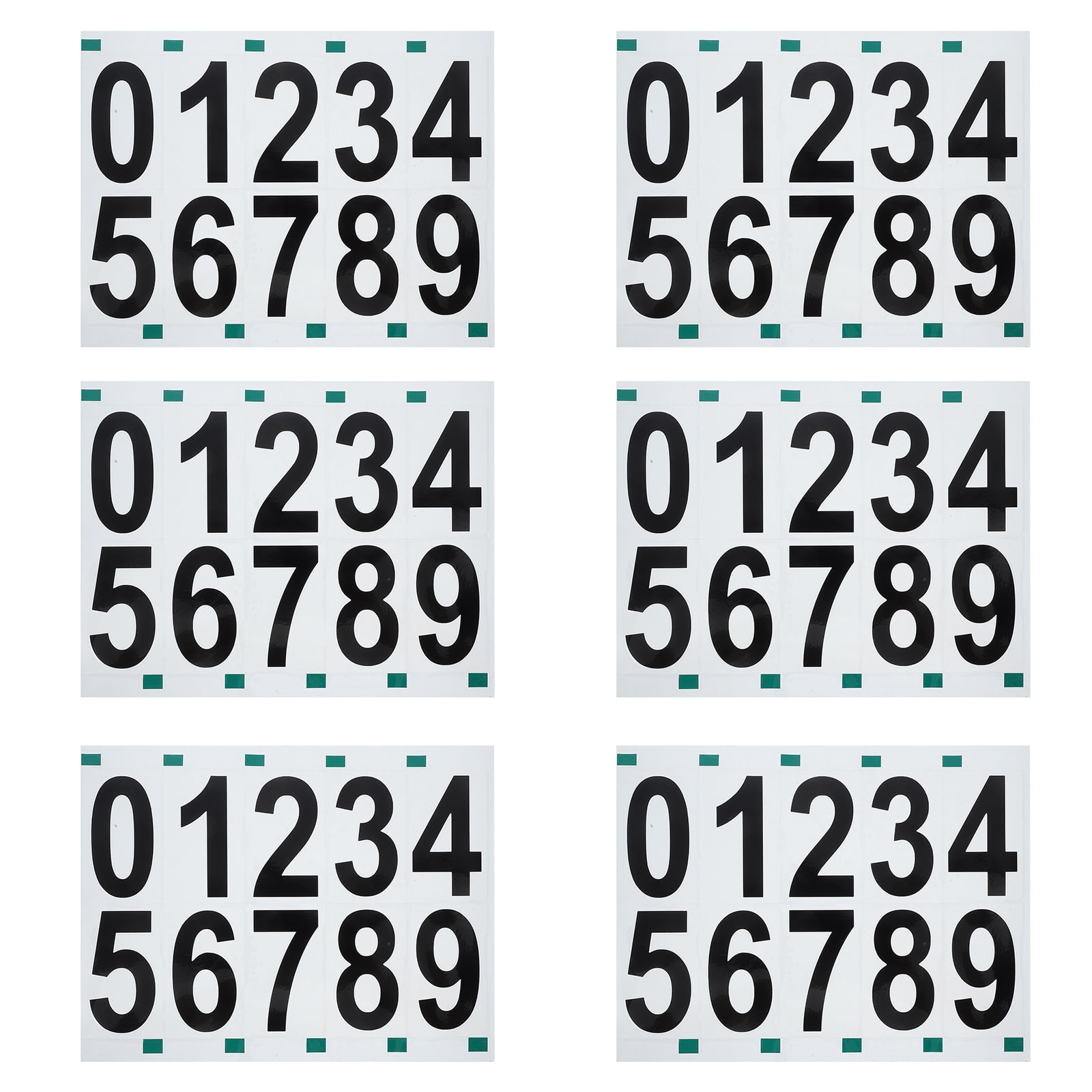 WEUVEB Black PVC House Number Stickers for Mailbox Door Decoration ...