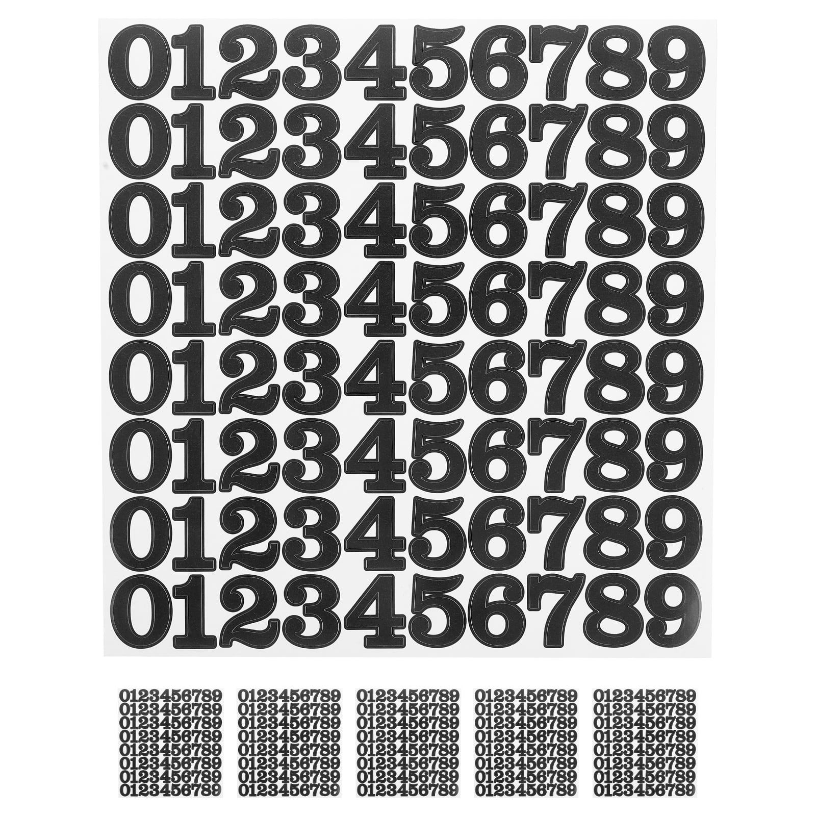 Dayesque 6 Sheets Vinyl Self-Adhesive Number Decal Stickers Helmet ...