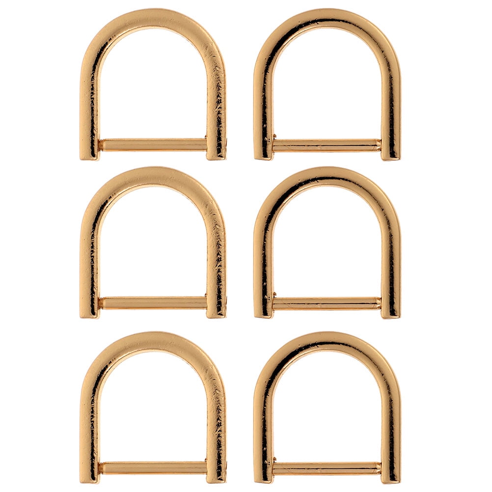 WEUVEB Golden Zinc Alloy D Ring for DIY Accessories, Detachable Screw ...