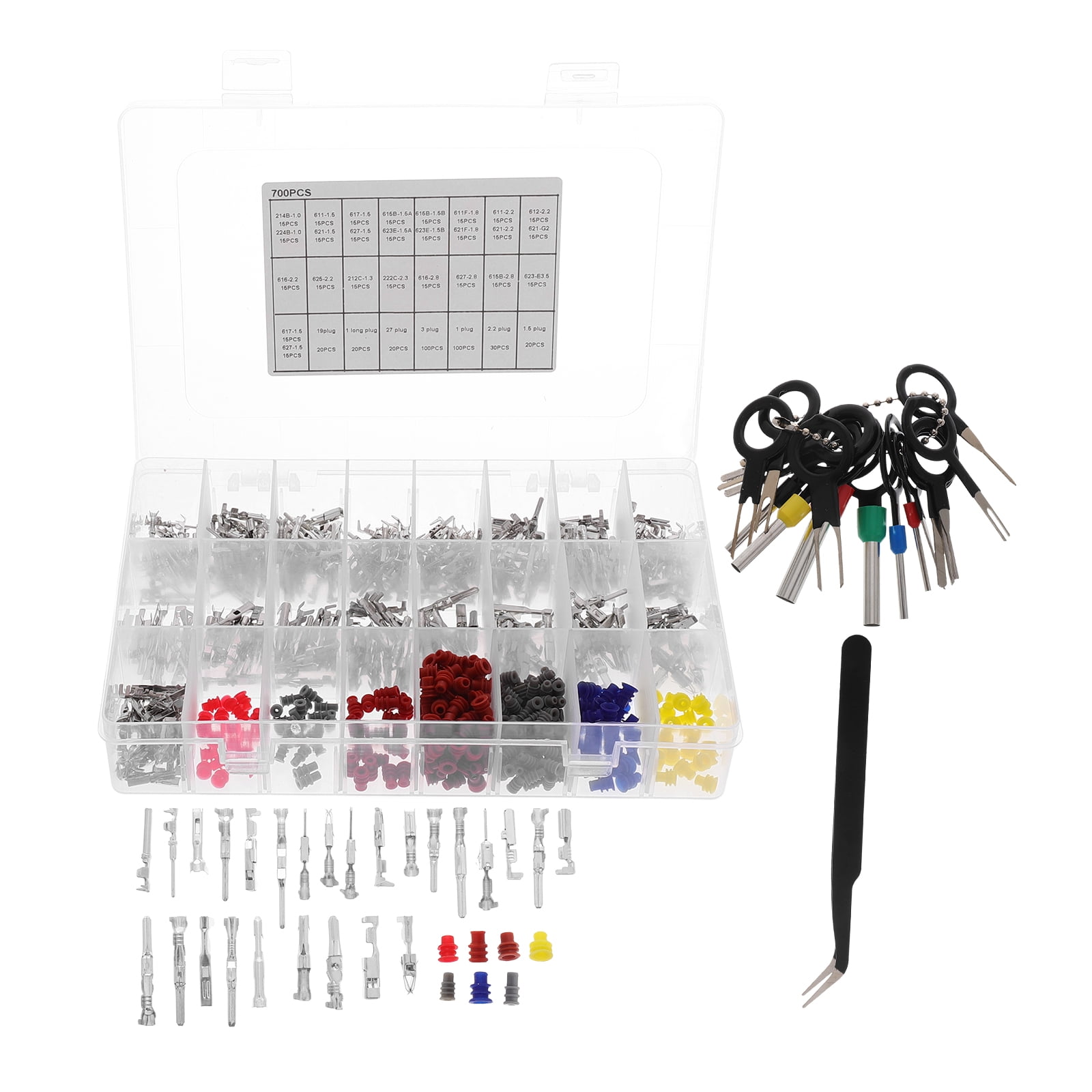 Dayesque 700pcs Crimp Terminal Set Electrical Pin Connector Wiring ...