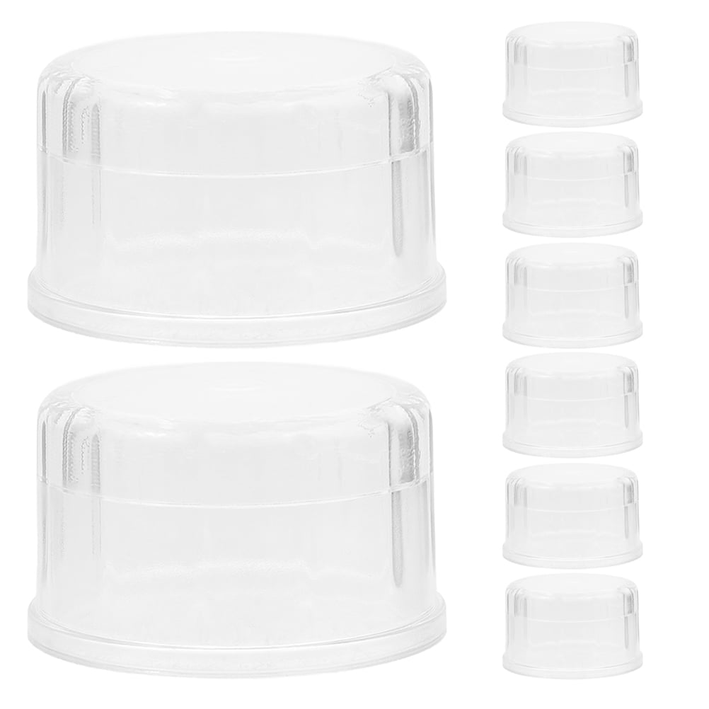 Dayesque 8PCS Shaker Bottle Replacement Lids Plastic Round Caps Splash ...