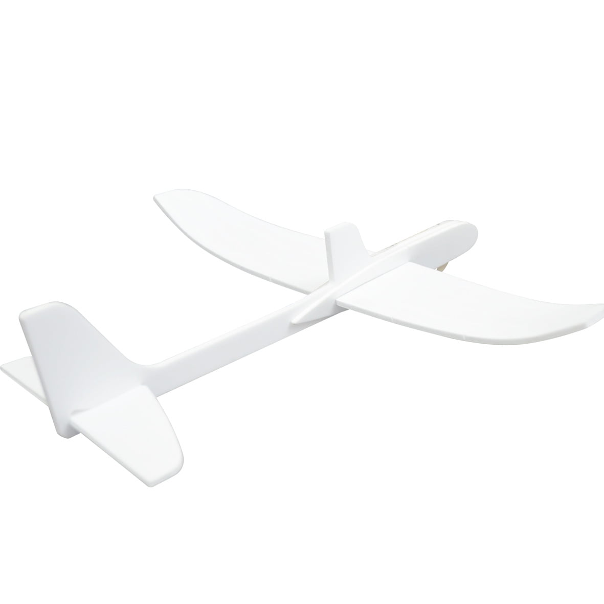 Dayesque White Foam Airplane Toy Paintable Glider Plane for Kids ...