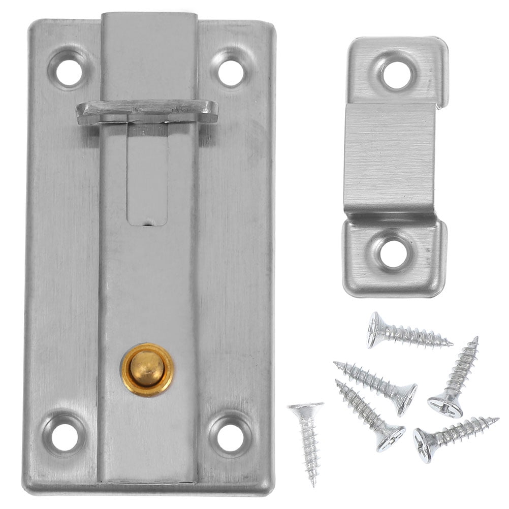 WEUVEB Stainless Steel Bathroom Door Lock Sliding Bolt Latch with Dual ...