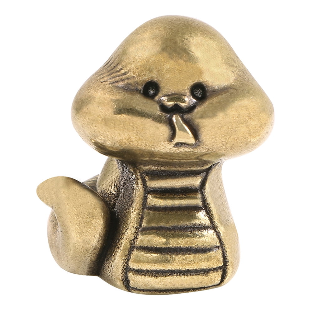 Dayesque Brass Snake Statue Tiny Figurine Year Of The Snake Statue ...