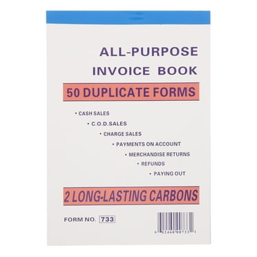 "10 Pack Small Business Sales Book - Carbonless Duplicate Forms, Order ...